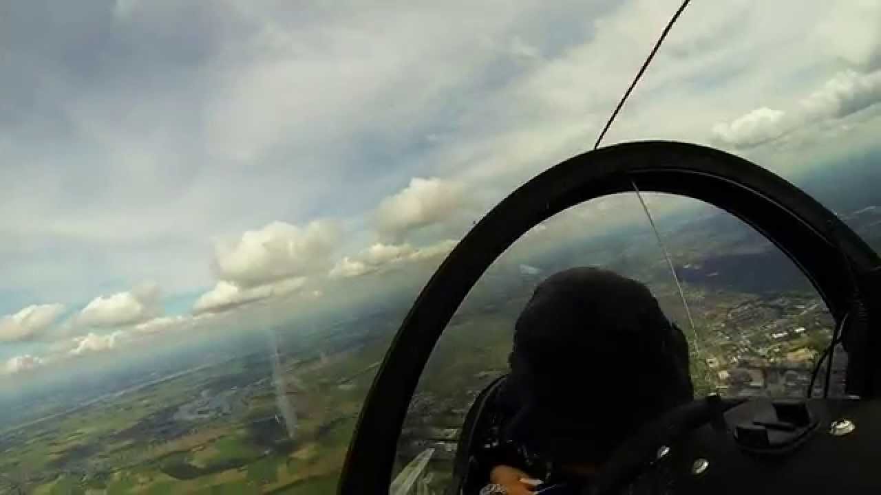 ASH-25 (mi) cross country glider flight - YouTube