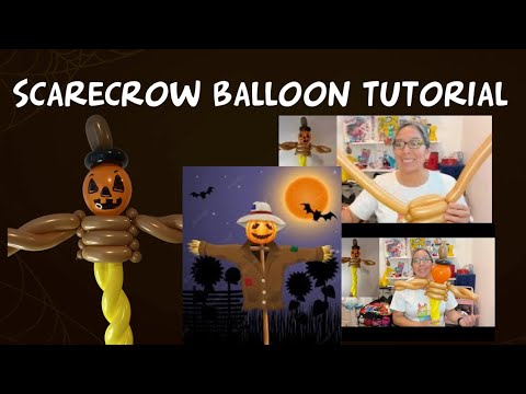 Scarecrow balloon tutorial line twisting - YouTube