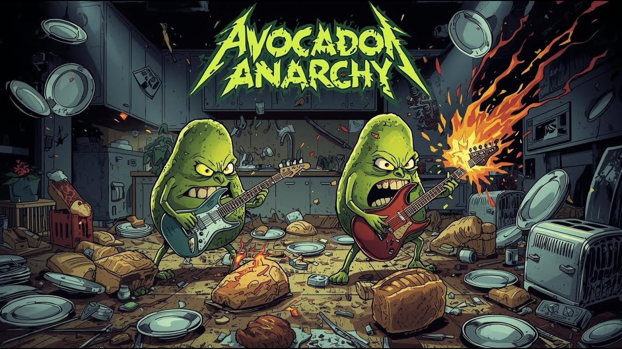 Avocado Anarchy 🥑⚡ | Thrash Metal Food Revolution - YouTube