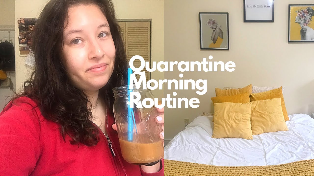 QUARANTINE MORNING ROUTINE | working from home - YouTube