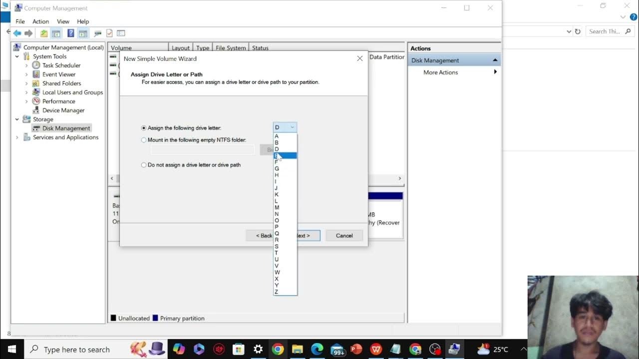 How to Create and delete Partition in Windows 10 - YouTube