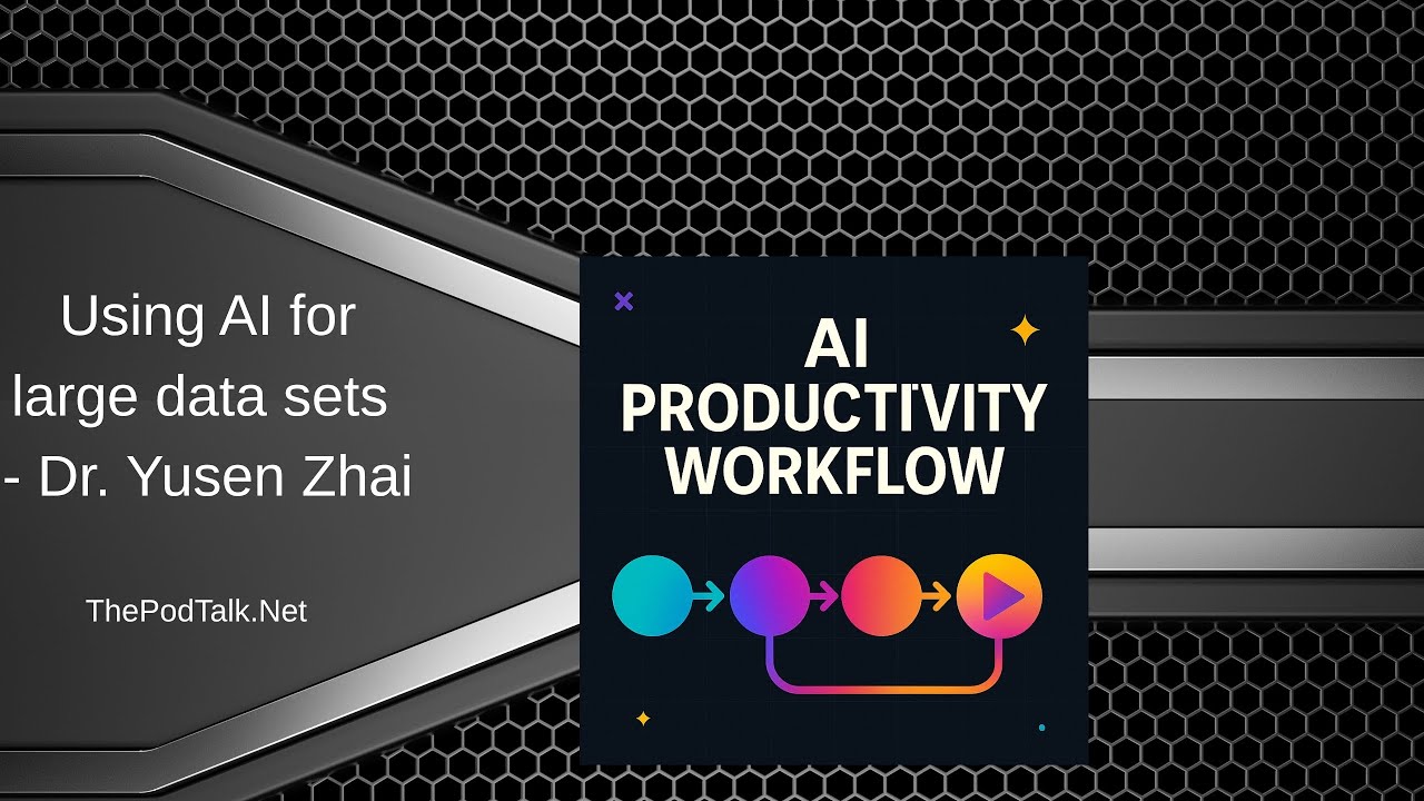 Using AI for large data sets - Dr. Yusen Zhai - YouTube