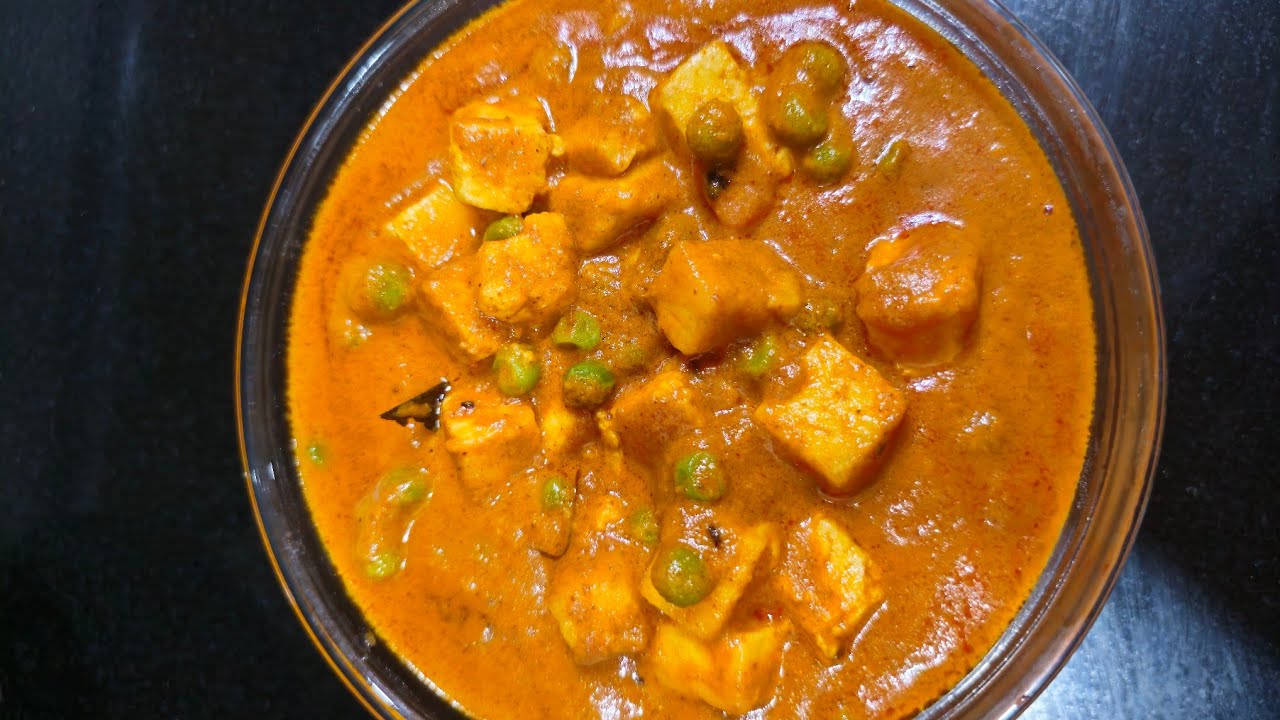 Easy Matar Paneer Recipe - YouTube