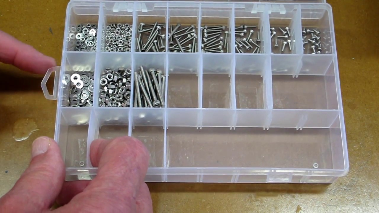 Plastic Parts Box - Securing The Dividers - YouTube