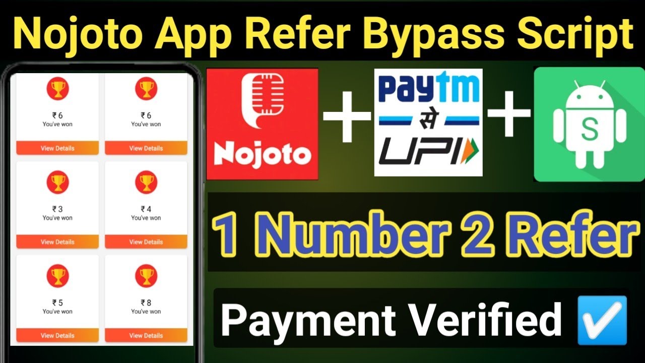 Nojoto App Refer Script Nojoto App Refer Bug Script How To Earn Money Online New Unlimted 7279