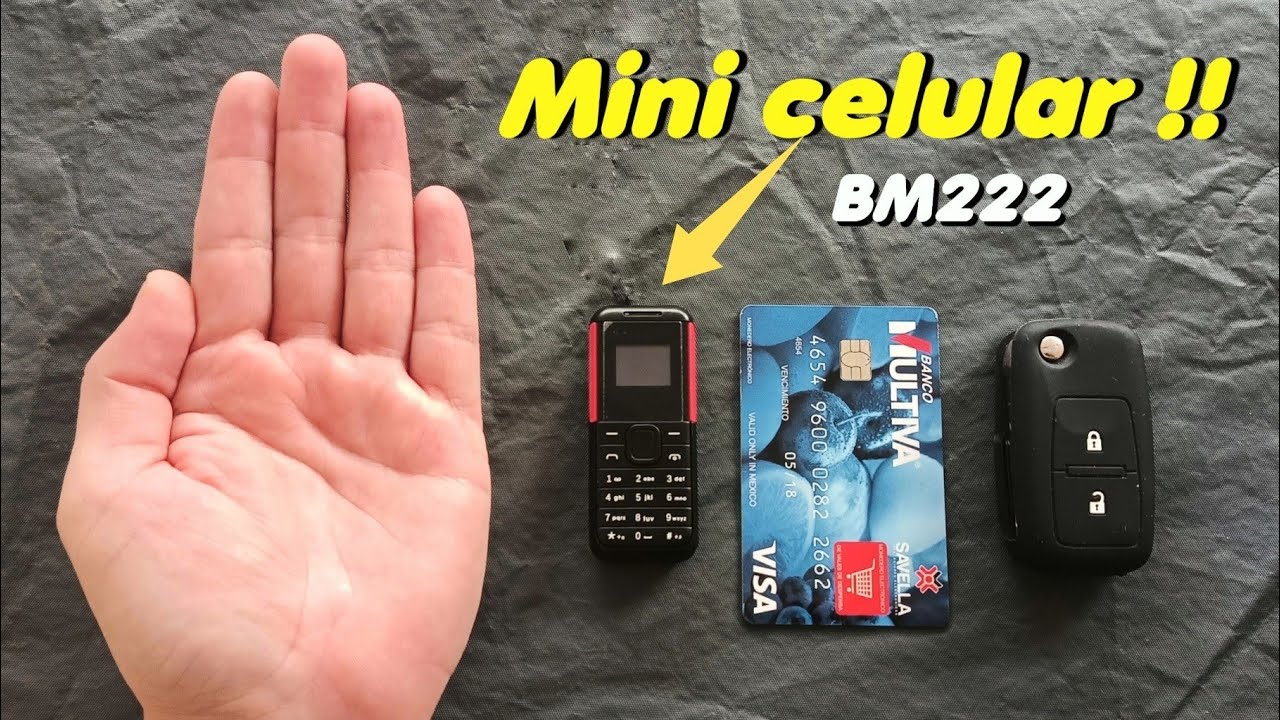 Mini celular BM222 📱 / Celular pequeño y económico con funciones ...