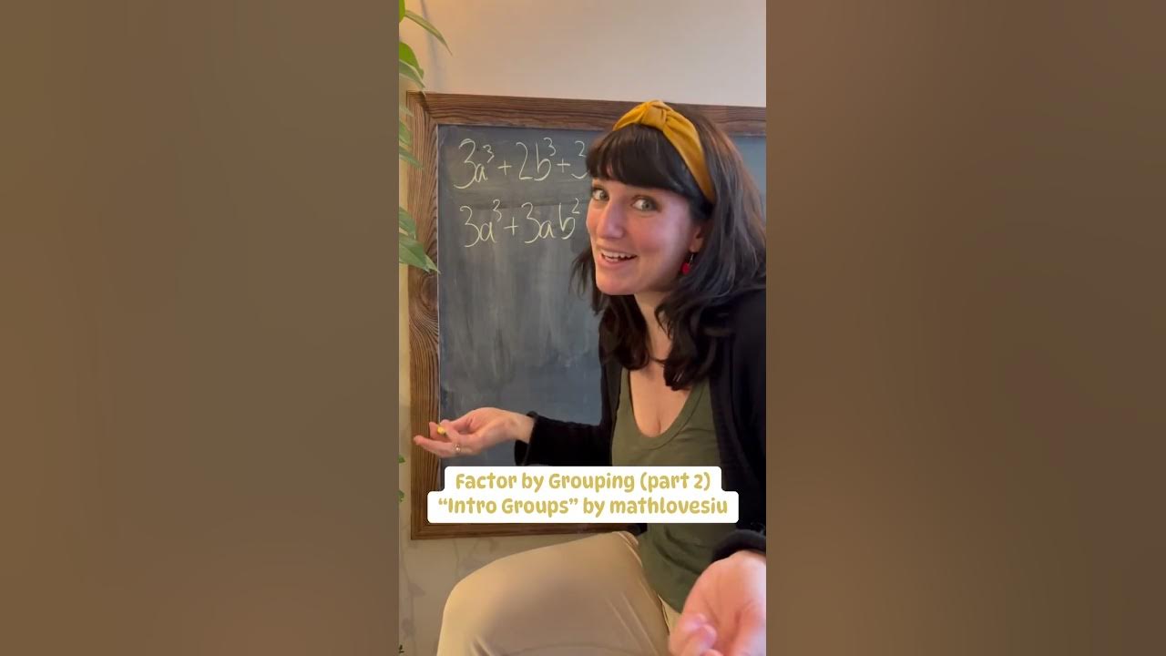 Factor By Grouping Part 2 - YouTube