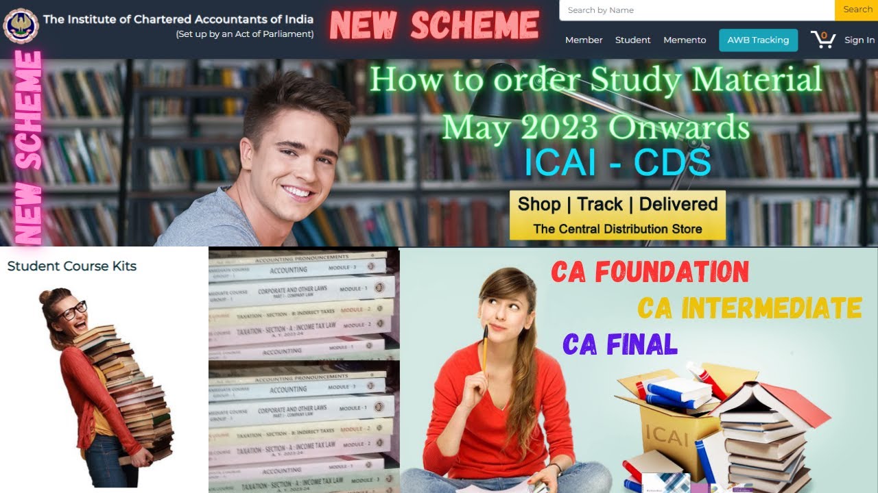 📖🎯 Get your Study Materials Now! | Ordering Books from ICAI CDS Web ...
