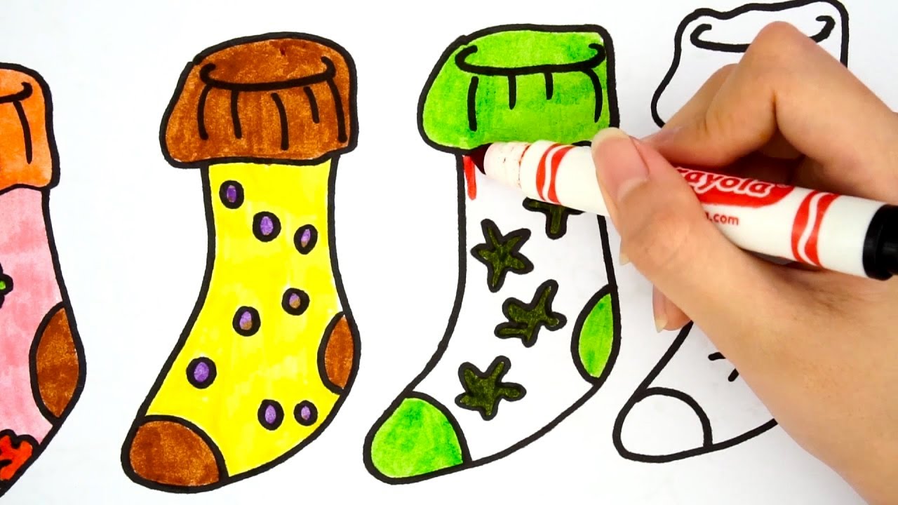 Learn To Draw and Coloring | How To Draw a Socks Easy Step By Step ...