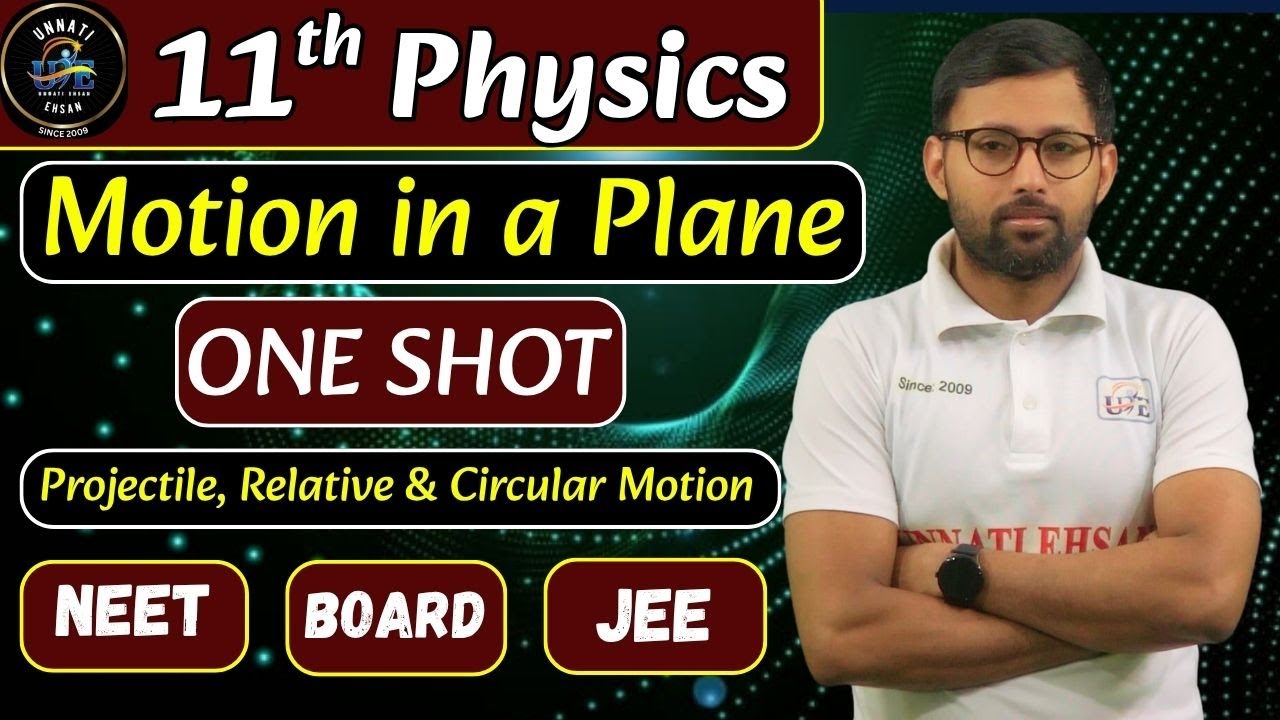 "Class 11 Physics | Motion in a Plane One Shot | Projectile, Relative & Circular Motion | NEET ...