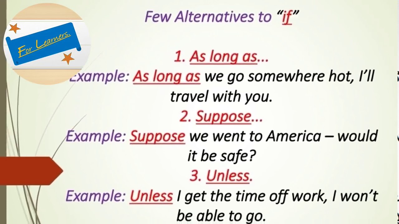 Alternatives to "If" and "Correct" - YouTube
