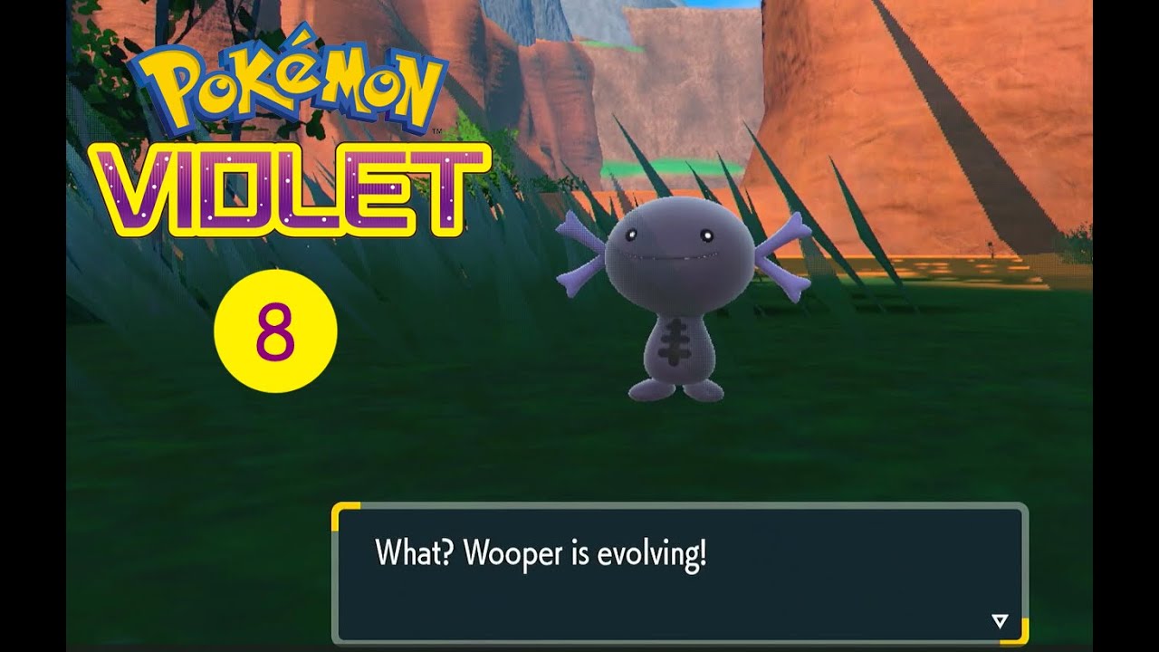 Pokemon Violet Gameplay part 8: Paldean Wooper Evolution! - YouTube