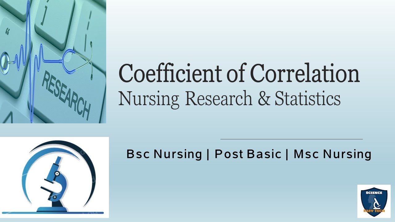 Correlation coefficient|Coefficient of correlation|Nursing research ...