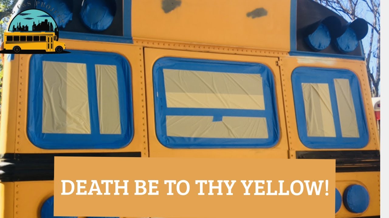 SKOOLIE BUILD | PAINT PREP PART 1 | RAPTOR LINER | COLOR REVEAL ...