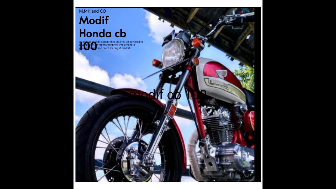 Insiparsi modif honda cb 100 yang simple - YouTube