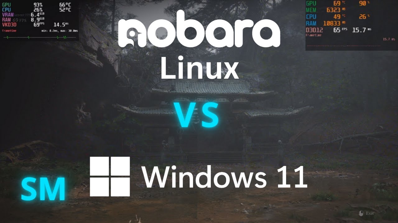 Black Myth: Wukong Benchmark - Linux vs Windows Side-by-Side Comparison - YouTube