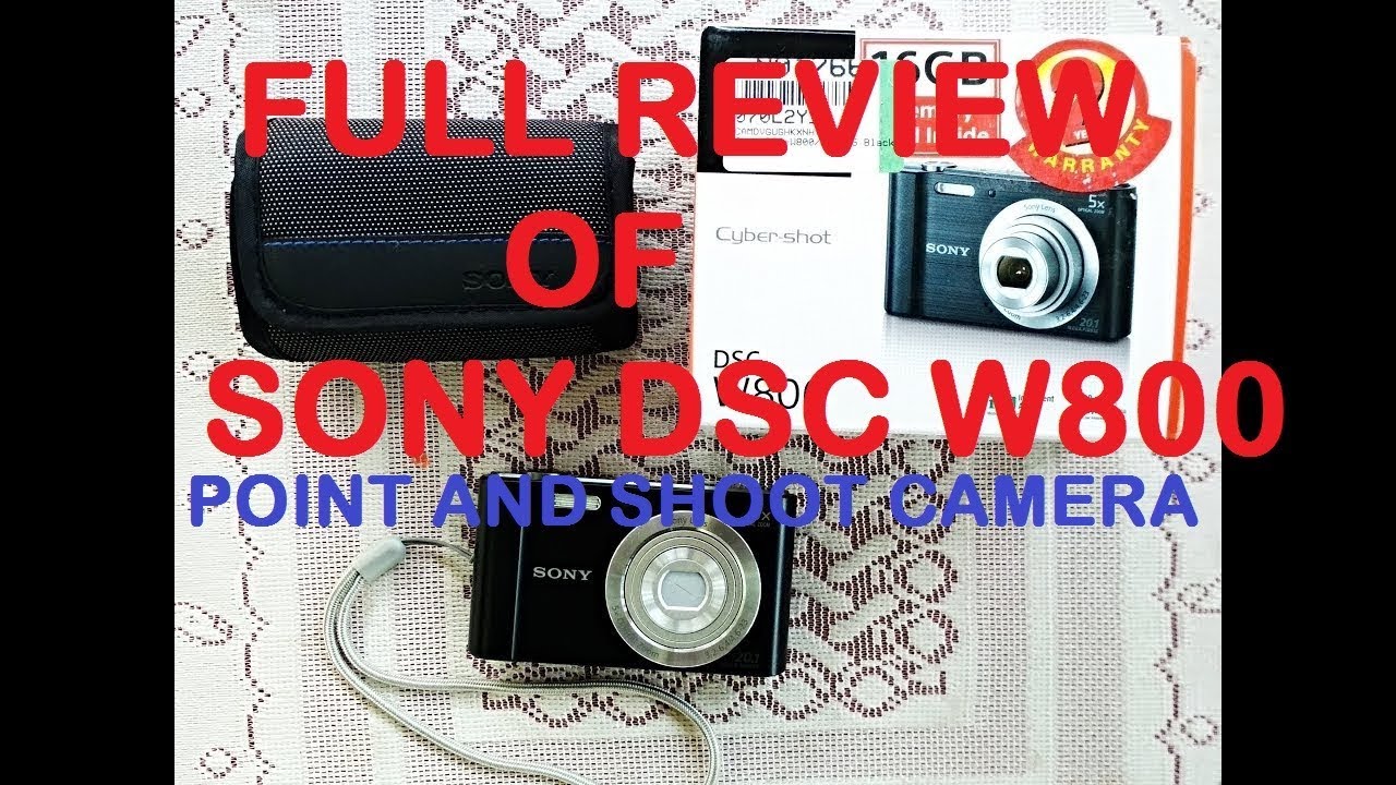 Review of SONY DSC W800 and sample shots - YouTube