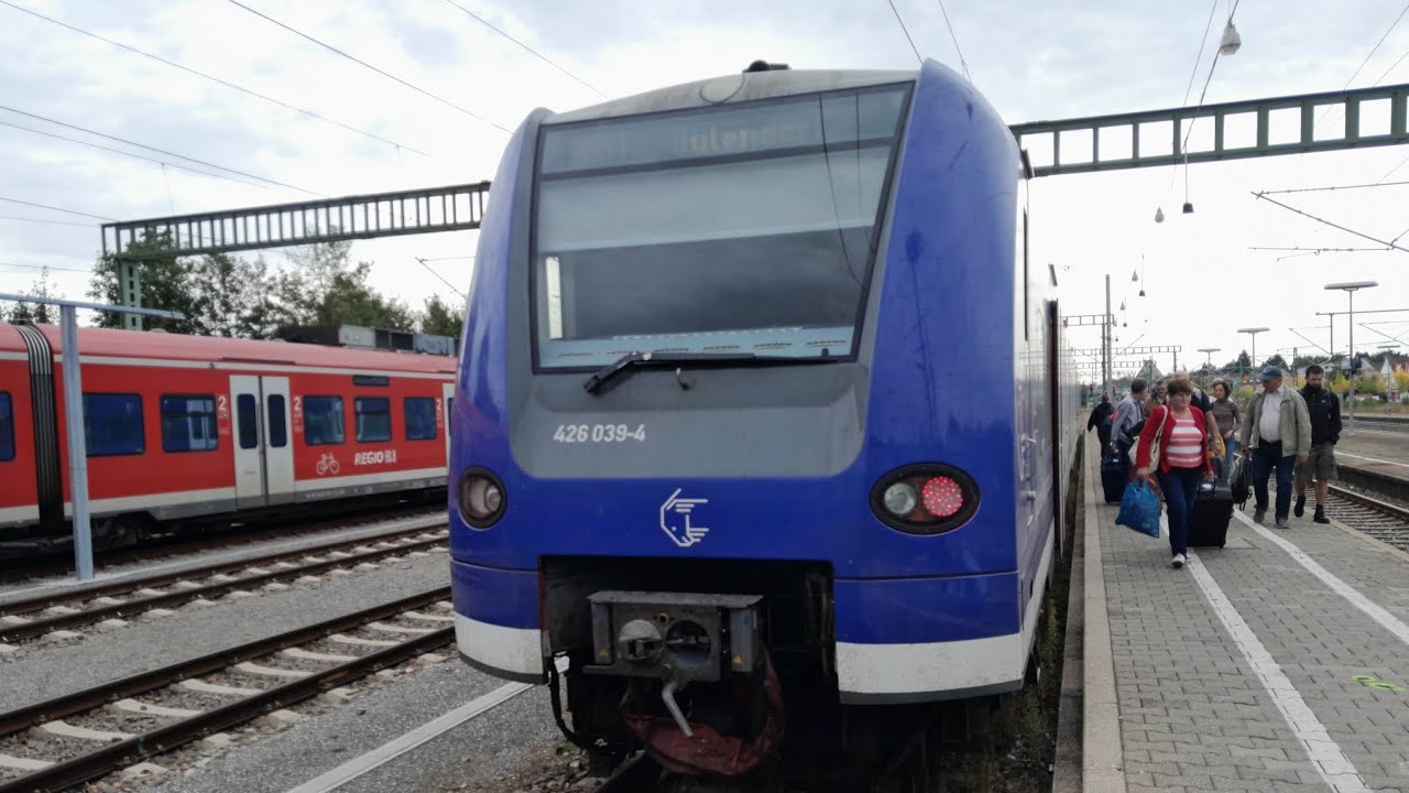 Mit der Bodensee-Oberschwaben-Bahn BR 426 Als RB 91 Von Ravensburg nach ...