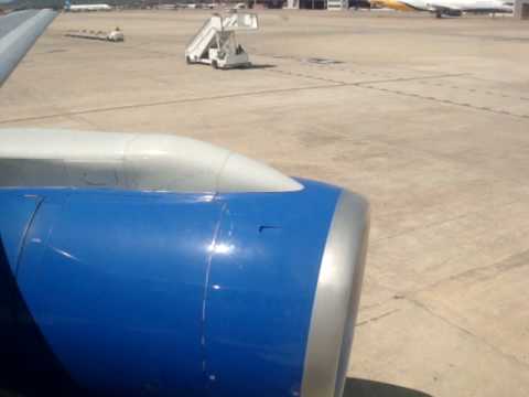 757 engine shutdown - YouTube