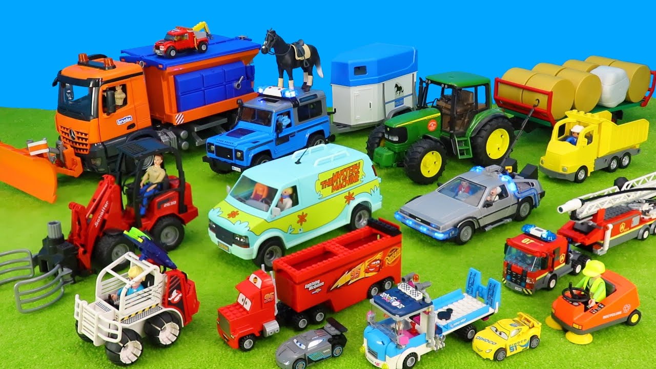 Spielzeugautos,Traktor,Polizei,Kipplaster,Winterauto,Cars,Abschlepper ...