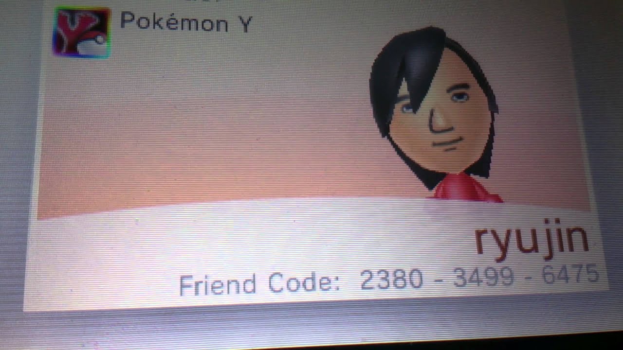 Pokemon X/Y friends code exchange - YouTube