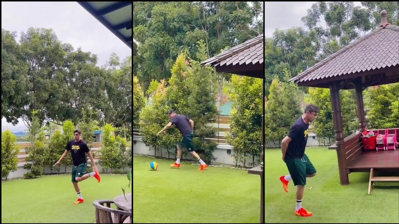 Eira Syazira || Pak Azad Training Bola 😄 - YouTube