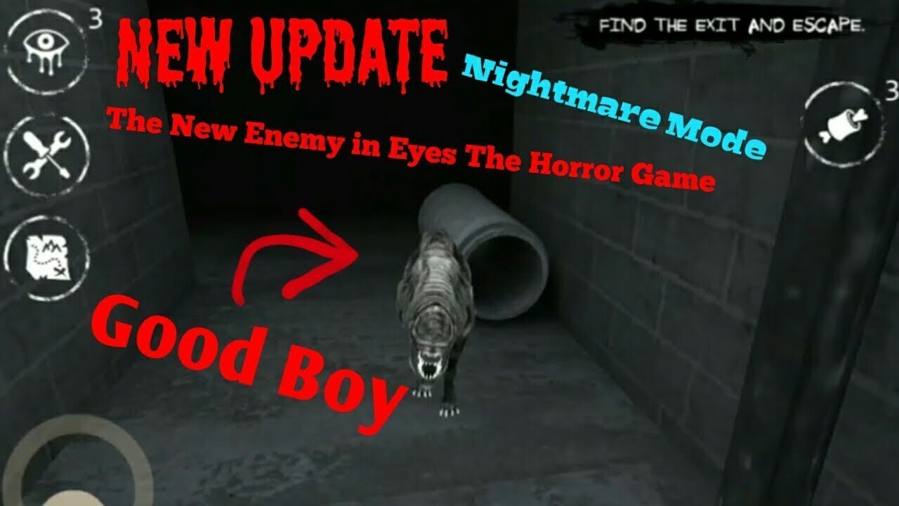 GOOD BOY NIGHTMARE MODE WITHOUT EYESS(FAİL ONE)!! | Eyes The Horror ...