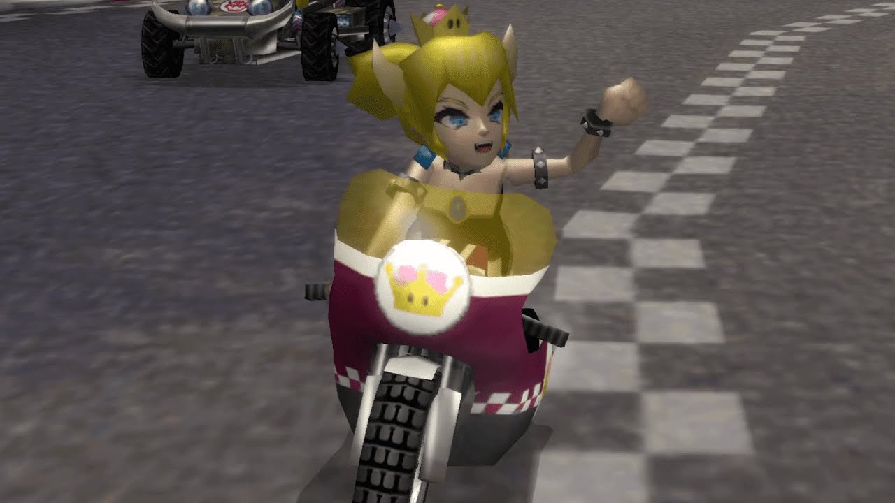 Bowsette in Mario Kart Wii - YouTube