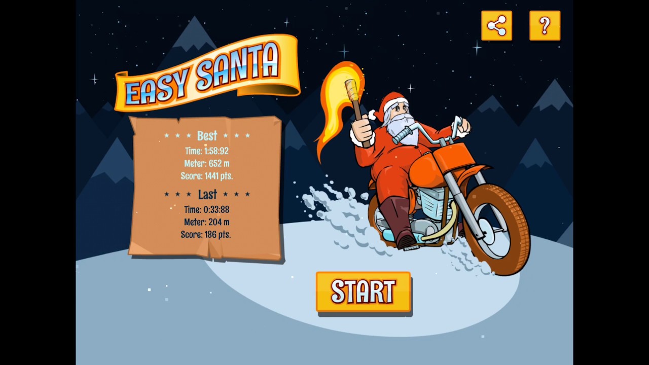 EASY SANTA - Awesome Christmas Bike Game! - YouTube