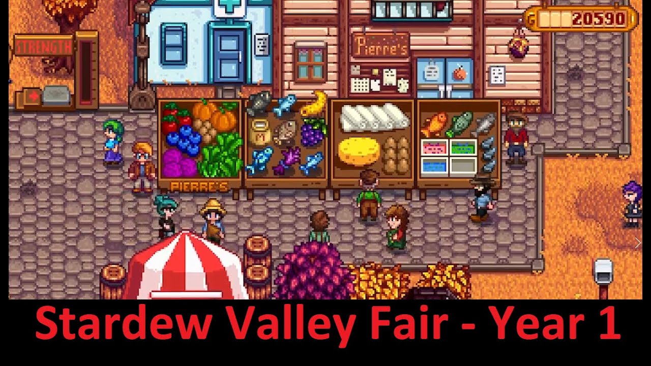 Year 1 Stardew Valley Fair - Stardew Valley Multiplayer - YouTube
