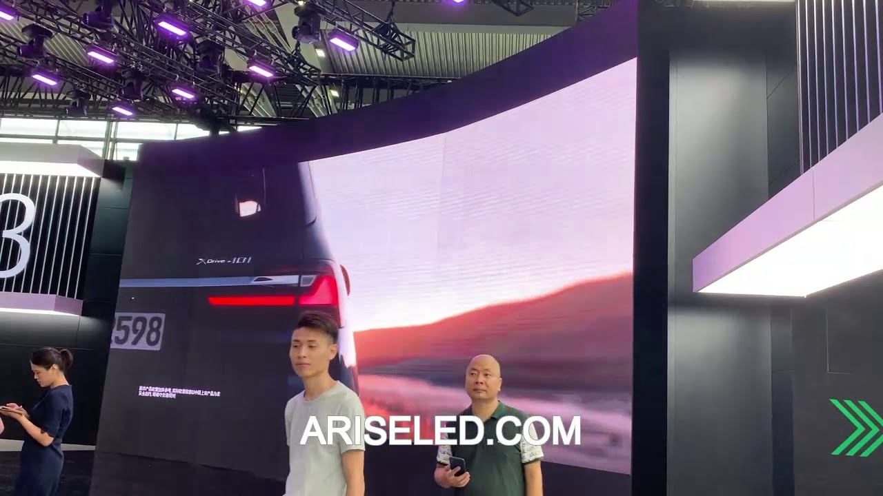Indoor concert stage curved arc led display rental,HD high brightness ...