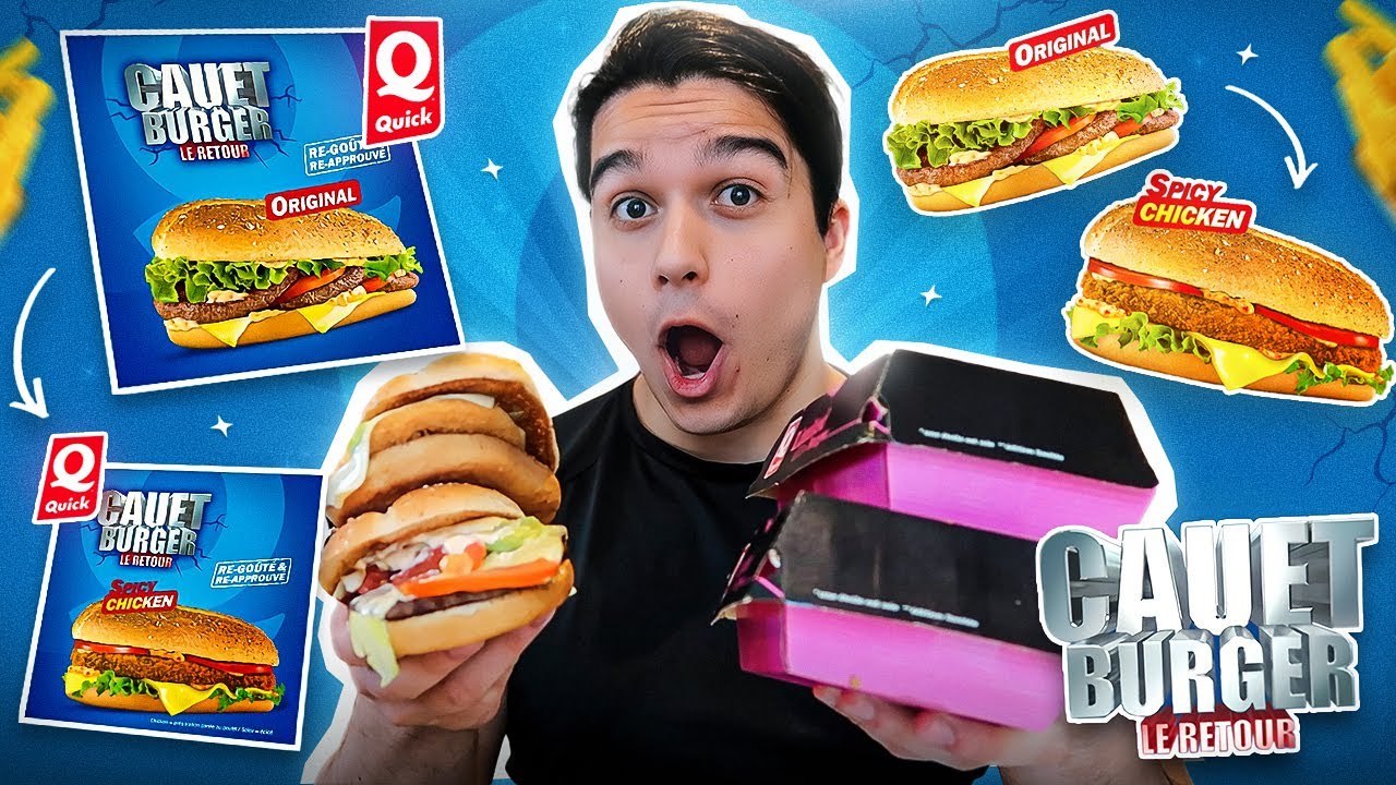 JE MANGE LE CAUET BURGER ! PURE ARNAQUE OU DINGUERIE ? - YouTube