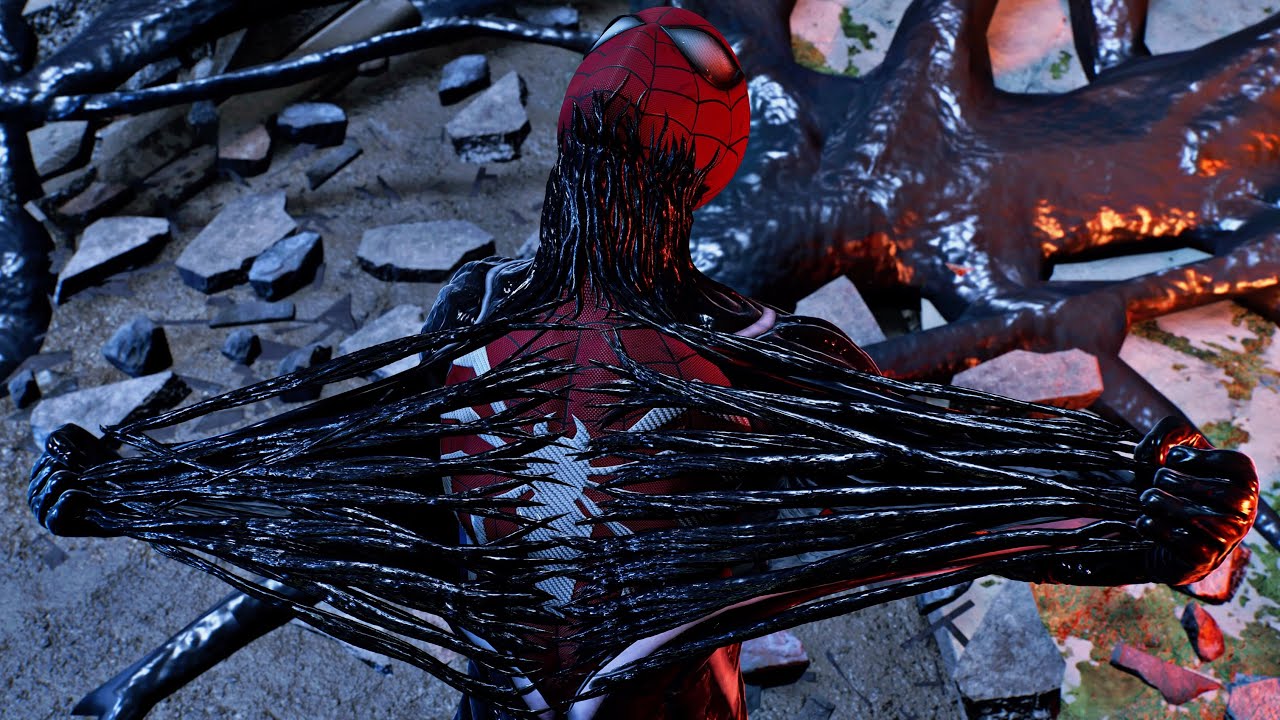 Spider-Man 2 PS5 - Peter Rips off The Symbiote - YouTube