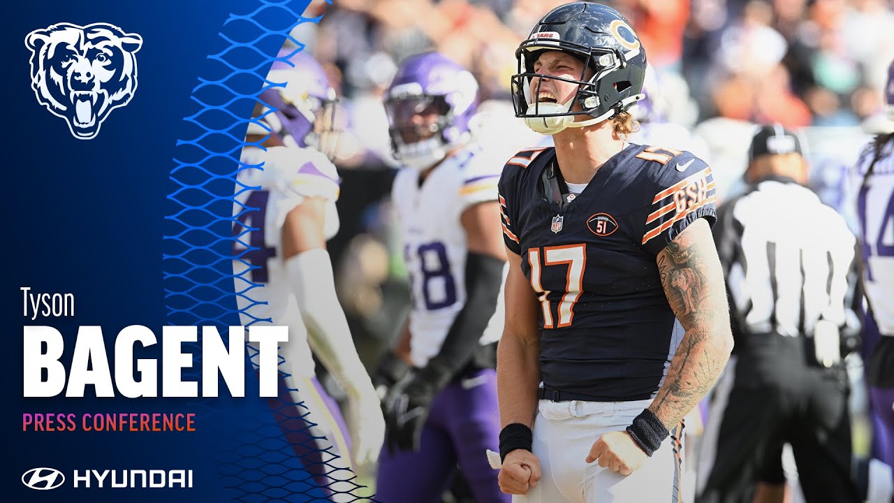 Tyson Bagent on potentially making his first NFL start | Chicago Bears ...
