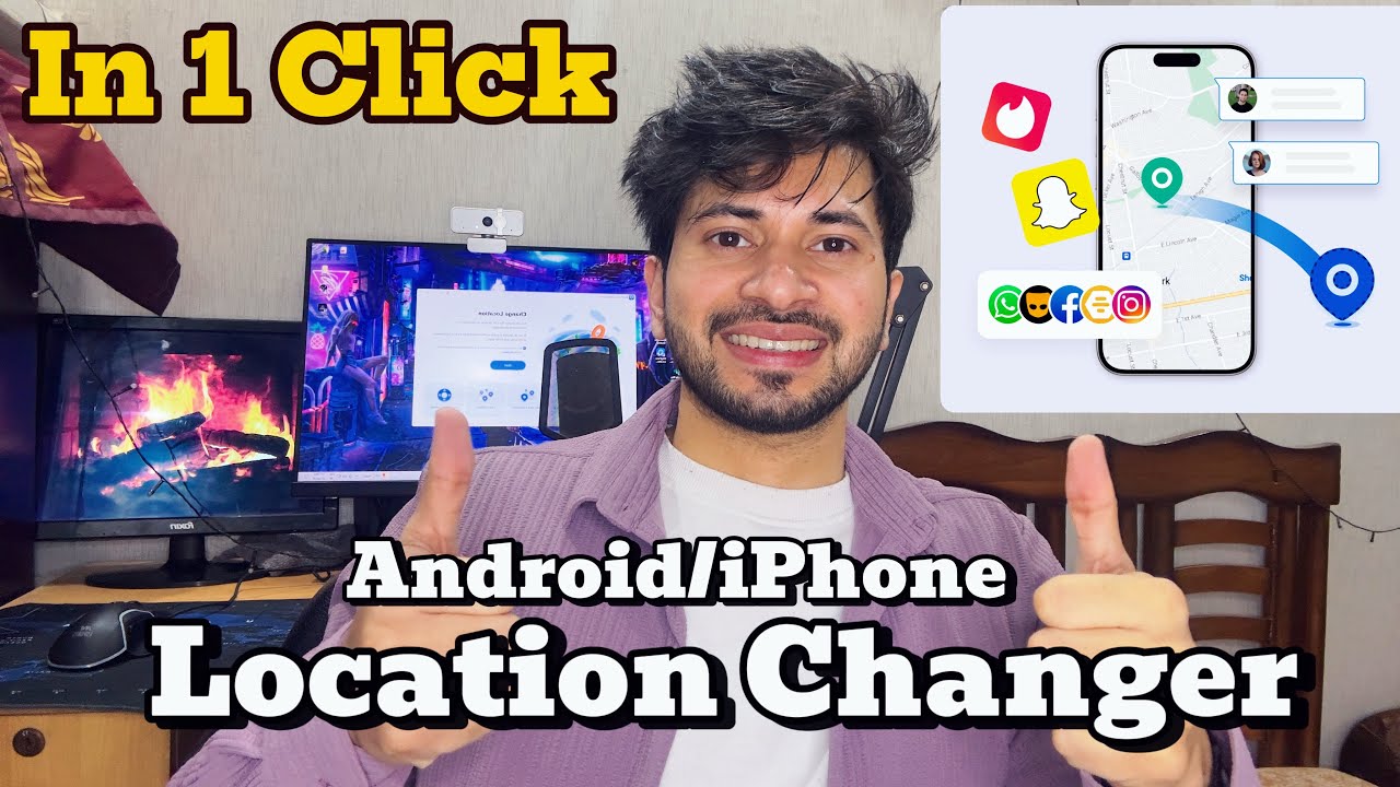 How To Change Location in just 1 click ( Magfone Location Changer😱📲 ...
