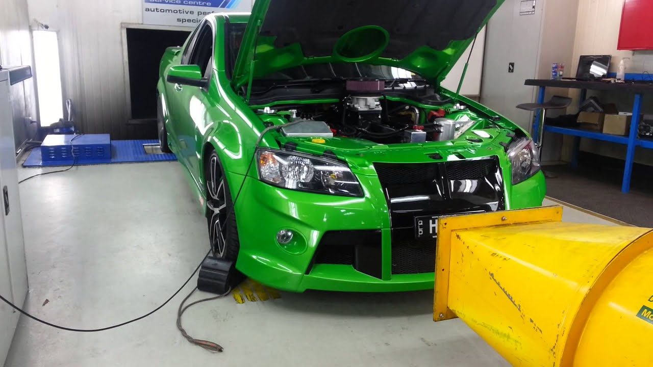 HULK VE UTE on dyno new intake - YouTube