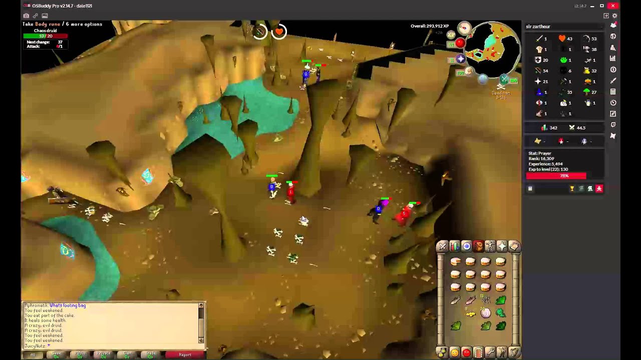 OSRS DEADMAN - CHAOS DRUIDS NICE HERBS/LAW RUNES SAFE - YouTube
