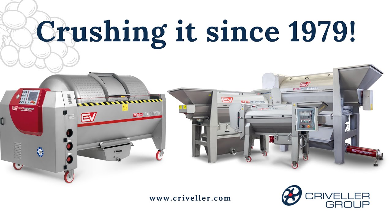 Wine Crush Equipment | Criveller Group - YouTube