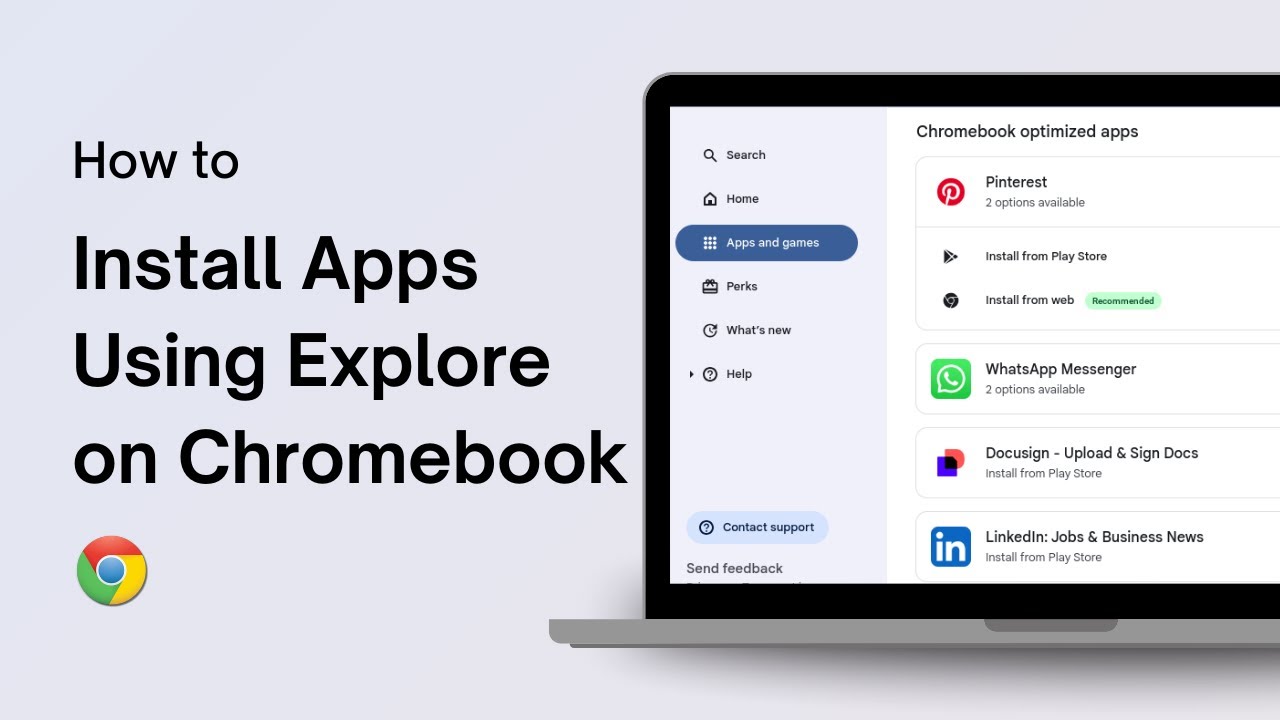 How to Install Apps Using Explore on Chromebook - YouTube