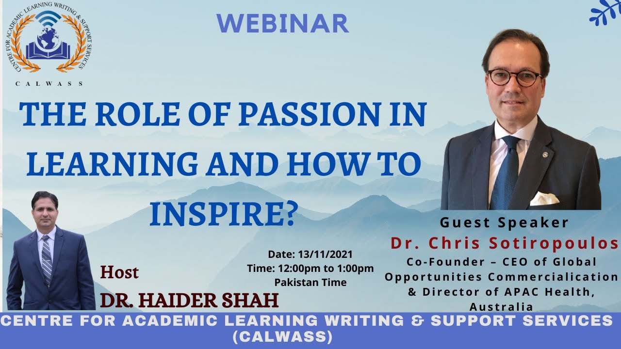 THE ROLE OF PASSION IN LEARNING AND HOW TO INSPIRE? - YouTube