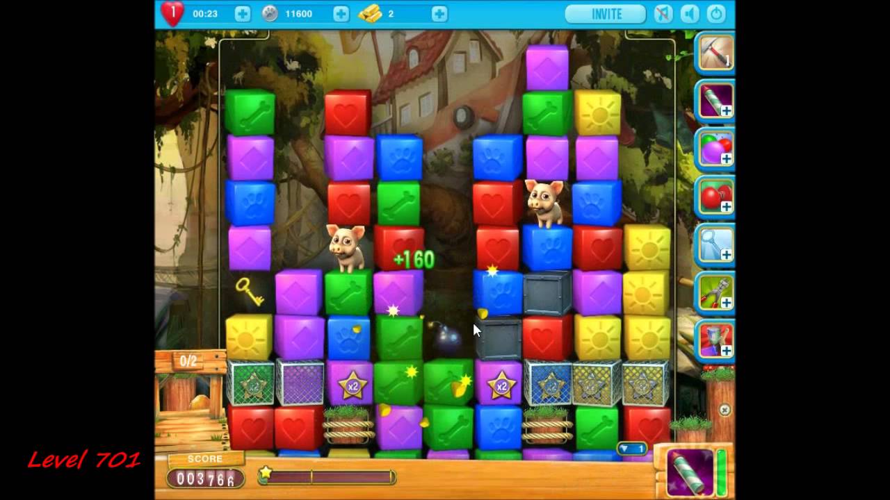 Pet Rescue Saga Level 701 - YouTube