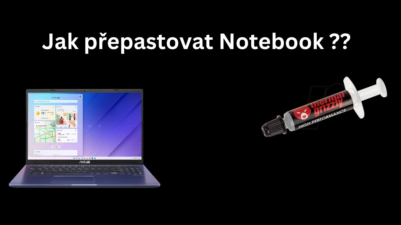 Návod jak si přepastovat Notebook. CZ/SK - YouTube