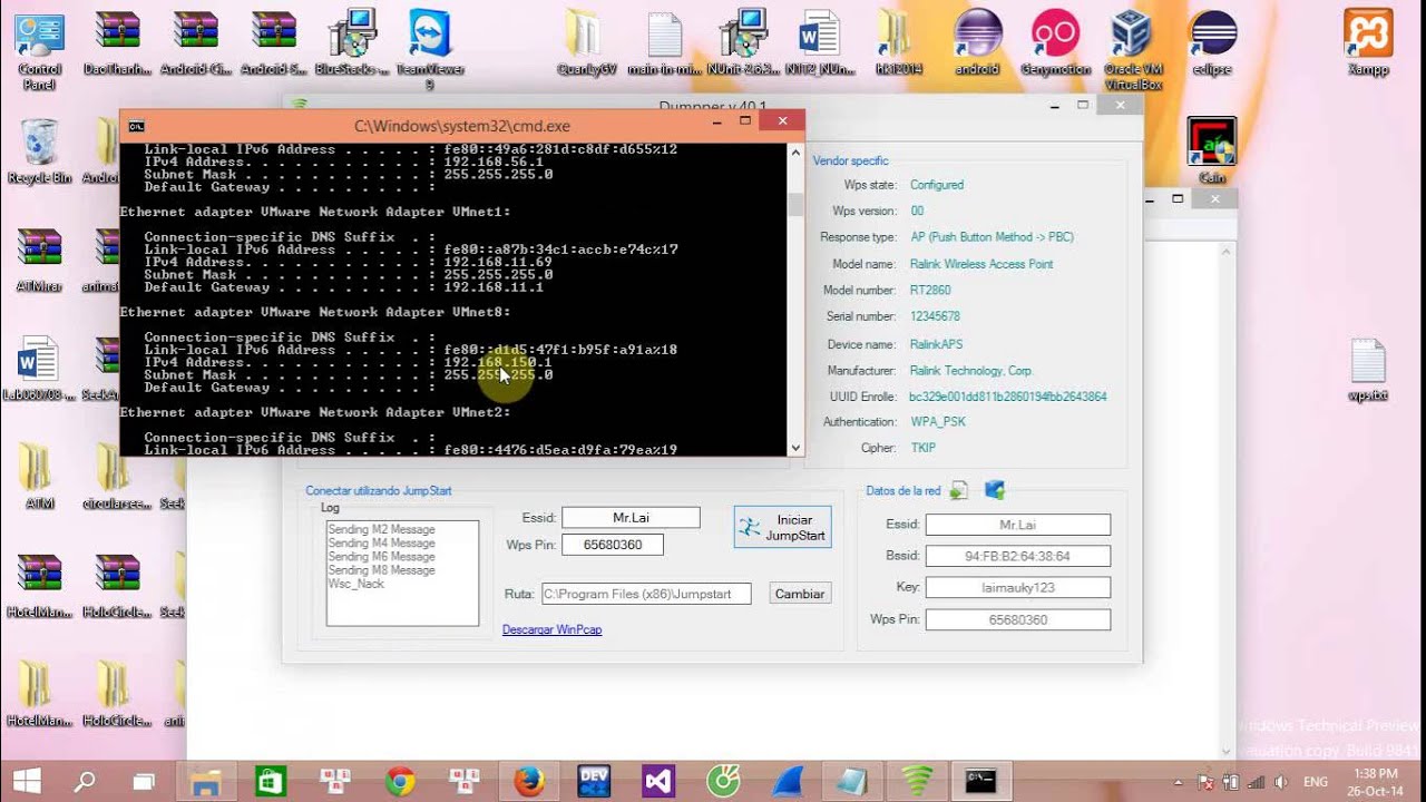 Demo Lấy Pass Wifi Bằng Dumpper + Jumpstart - YouTube