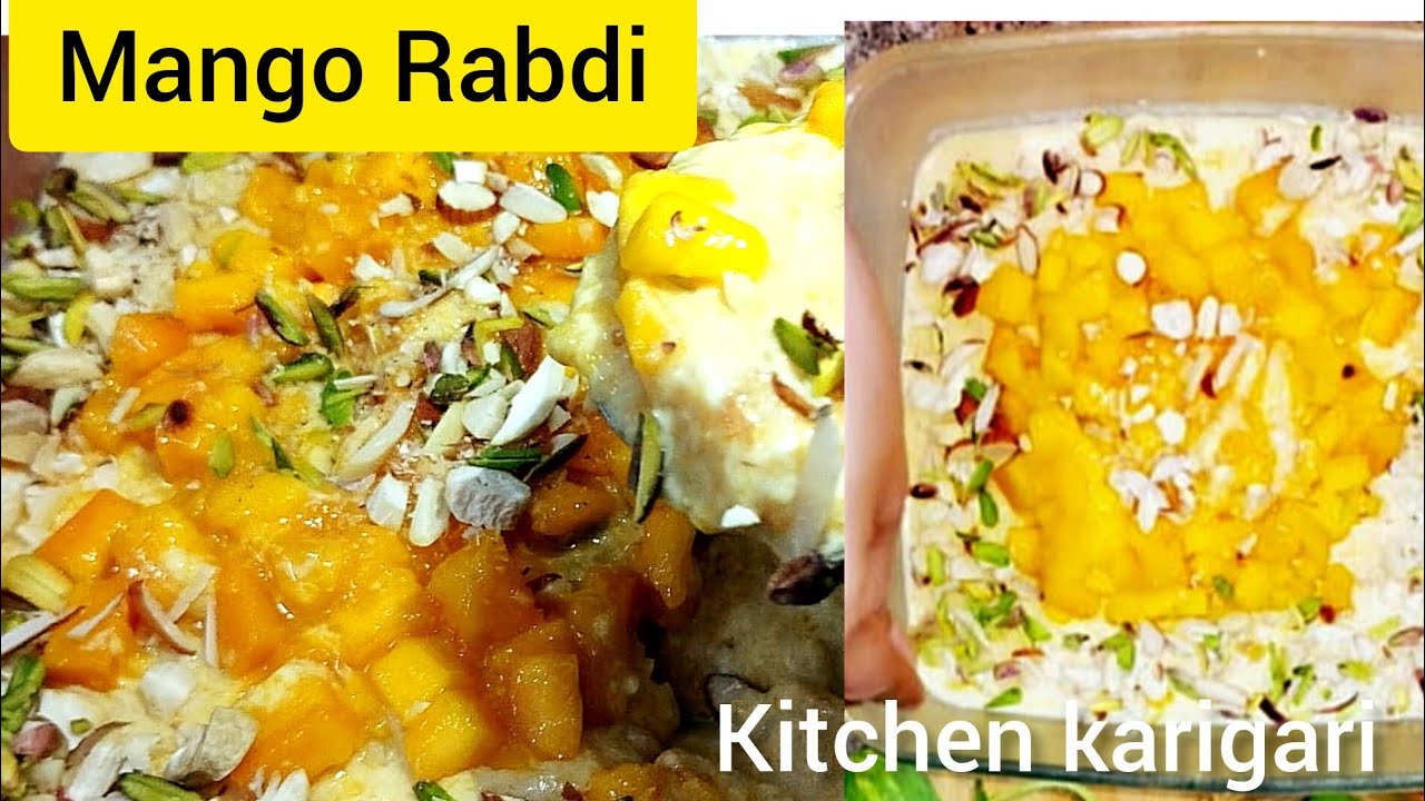 Mango Malai Rabdi Recipe | Lacchedar Rabri |Mango Pudding | #mangorabdi ...