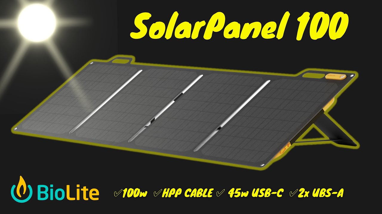Biolite SolarPanel 100W Review with Charging Test ☀️ - YouTube