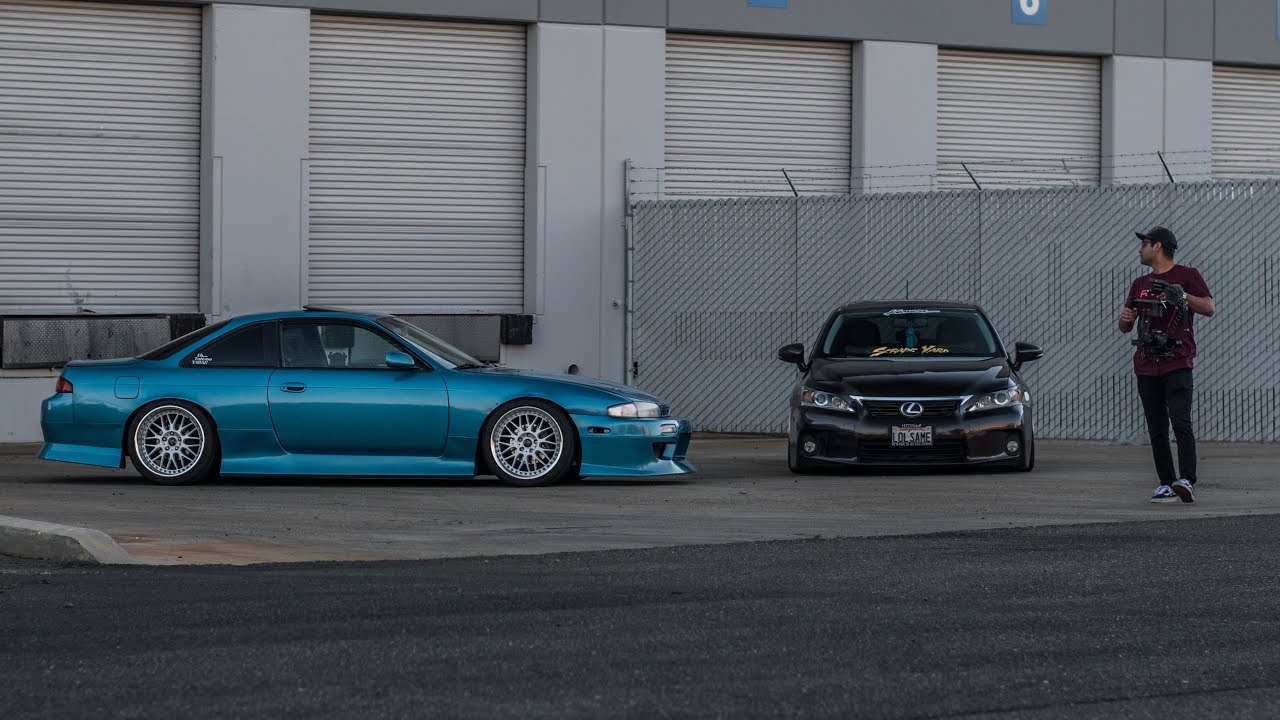 Bagged Lexus ct200h & Static 240sx S14 V8 swap || 4K - YouTube