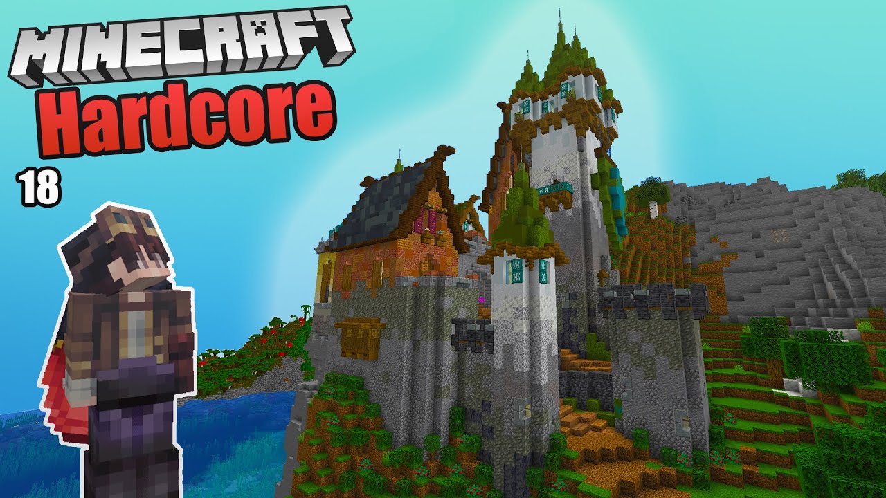 I Built the BEST CASTLE in Hardcore Minecraft - YouTube