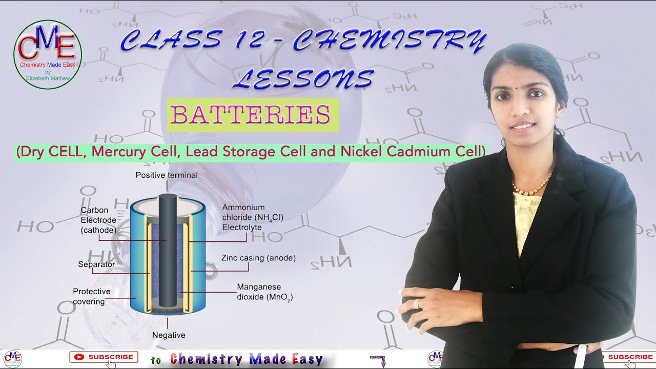 Class 12 Chemistry- Batteries - YouTube