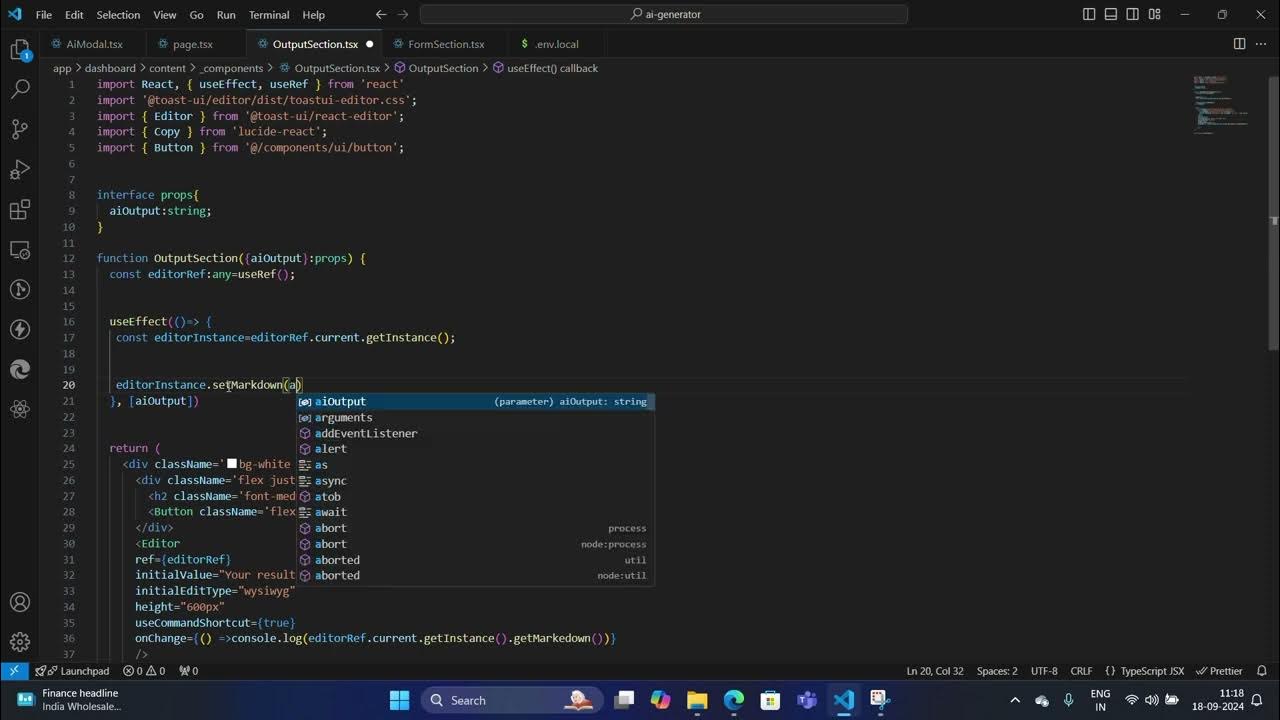 Build & Deploy AI Content Generator App Using NextJs, React, TailwindCss, Typescript, Gemini ...