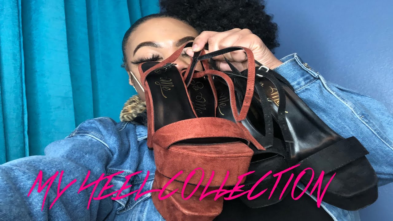 MY HIGH HEELS COLLECTION|HIGH HEELS TRY ON HAUL 2021 👠👡 - YouTube